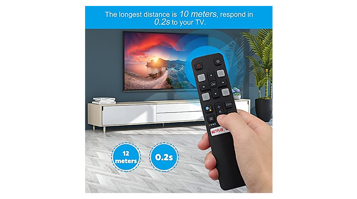 TCL RC802V FNR1 Voice Remote with Netflix & YouTube Keys