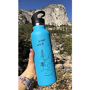 (Straw Lid x 2) Straw Lid for Insulated Water Bottles Compatible with Hydro Flask Standard. Replacement Sport Flip Top for 1.91 Double Walled Thermo Mug