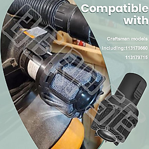 2-1/2-Inch Vacs Vacuum Diffuser Muffler CMXZVBE38660 for Craftsman CMXEVBE17596 Shop Wet/Dry Vacuum Cleaner Attachment, Reduce Noise