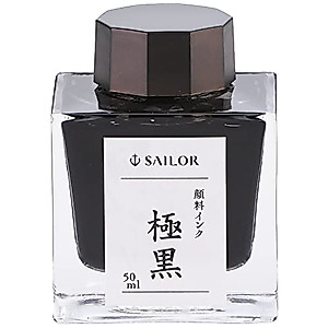 Sailor 13-2002-220 Fountain Pen, Pigment Bottle Ink, 1.7 fl oz (50 ml), Ultra Black