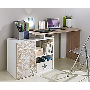 Christelle Office Home Modern Writing Computer Corner Desk l Shape