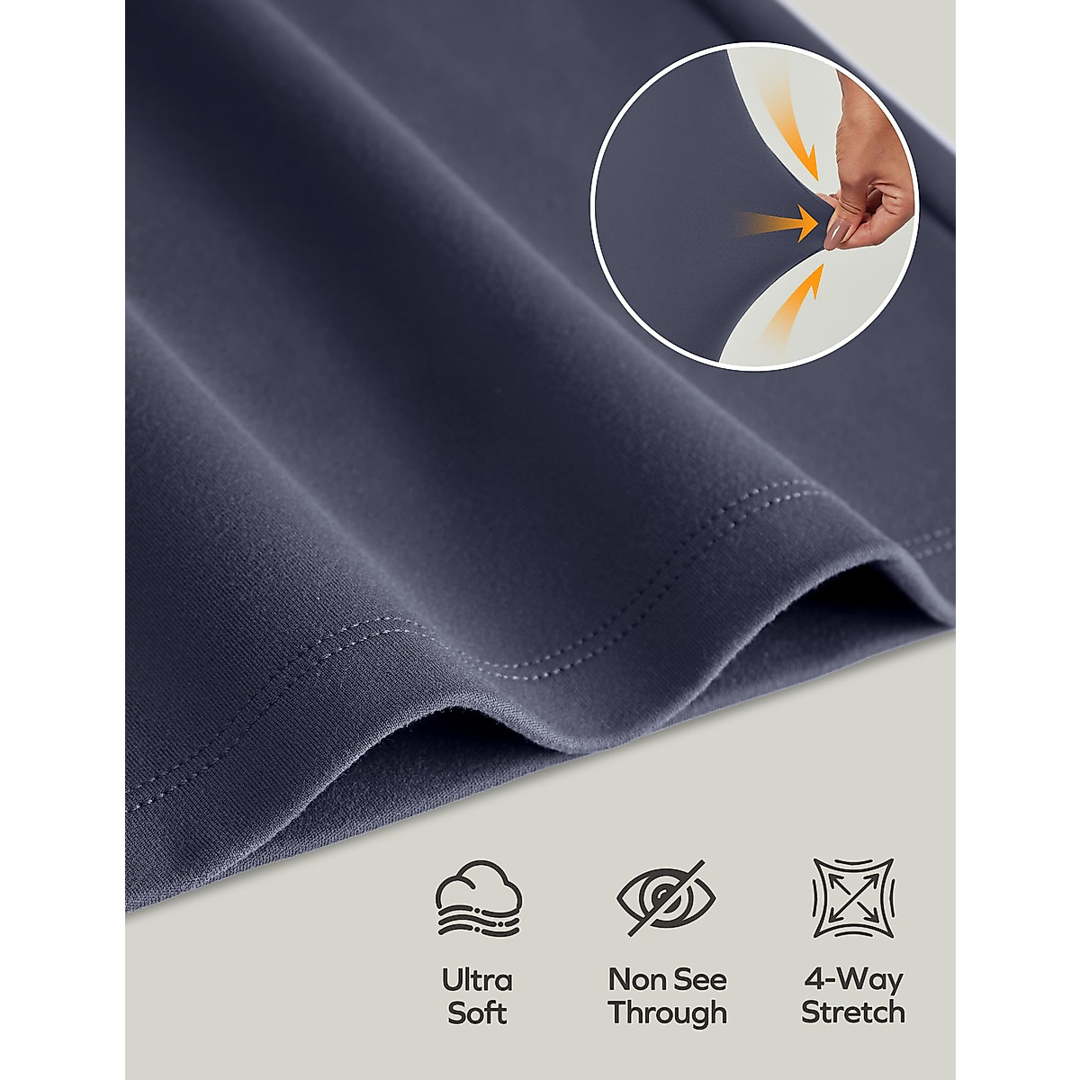 Ewedoos Yoga Pants Women High Waisted Pants with 3 Pockets Bootcut Yoga Trouser Style Yoga Pants Stretchy Work Pants Gray