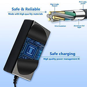 BXIZXD Security Camera Power Adapter 12V 5A 100V-240V AC to 12V DC LED Power Transformers 8-Way Power Splitter Cable for CCTV/Camer/DVR H-M-025