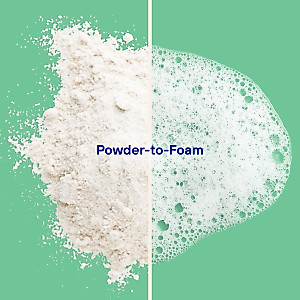 Exfoliating Foaming Powder Shampoo for Dandruff | 20x Washes | Vegan, Eco-Friendly, Tea Tree, Salicylic Acid 0.7 Oz Mini Aluminum Bottle