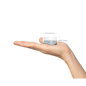 MARBLERS Cosmetic Grade Fine Glitter Duo [Black Knight & Rainbow White] 0.36oz (10g) | Non-Toxic | Vegan | Cruelty-Free | Eyeshadow, Nail Polish, Nail Art | Festival, Rave & Party Makeup | Body & Face