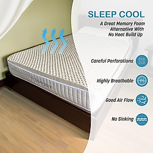 2.4" Green Natural Organic Egg Crate Latex Mattress Topper Twin XL Size - Soft Plush Pillow Top - GOLS Certified Convoluted Foam - Pressure Point Back Pain Relief Sleep Cool Bed Pad