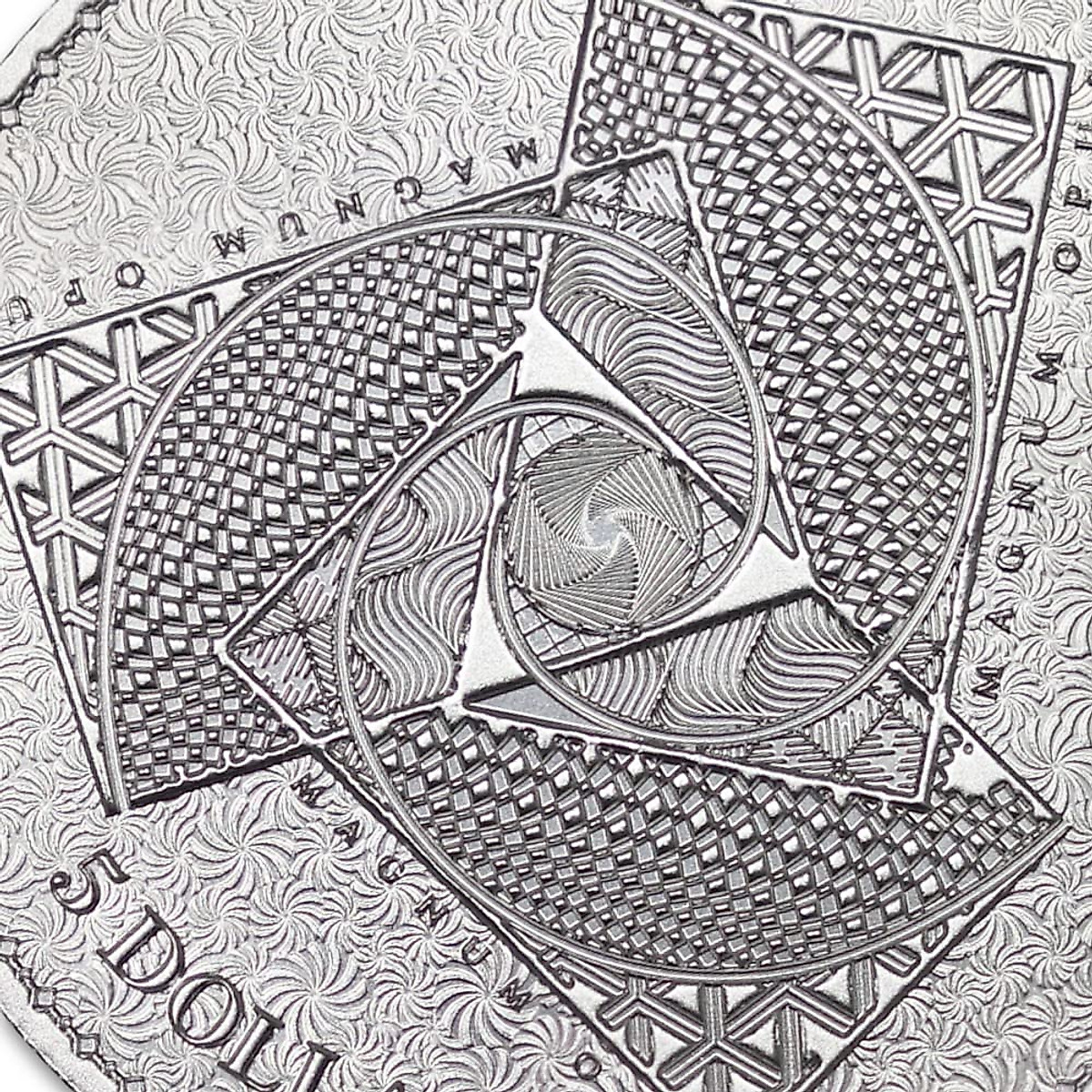 2022 1 oz Tokelauan Silver Magnum Opus Coin Brilliant (BU) Uncirculated with Certificate of Authenticity $5 Mint State