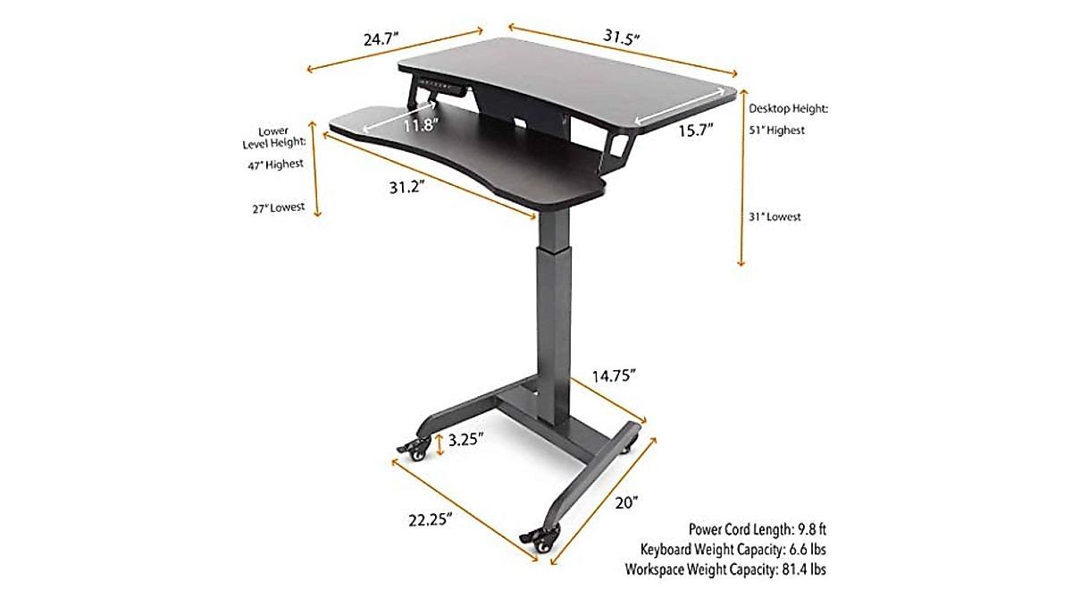 Stand Steady Cruizer Premier Electric Podium Desk