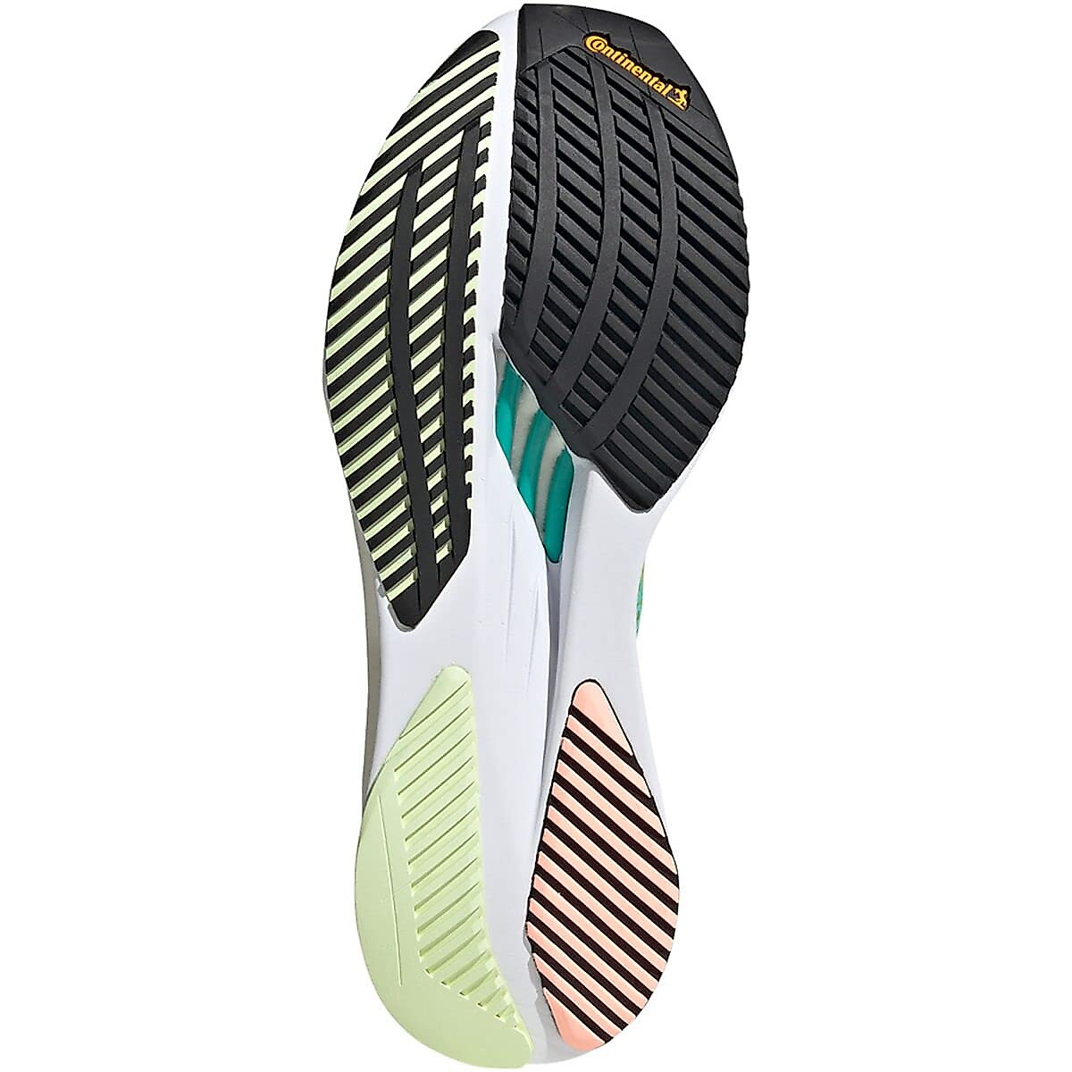 adidas Adizero Boston 10 Running Shoe - Women's Almost Lime/Mint Rush/Light Flash Orange, 9.5