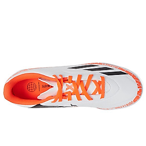 adidas X Speedportal Messi.4 Indoor Soccer Shoe, FTWR White/Core Black/Solar Red, 5.5 US Unisex Big Kid