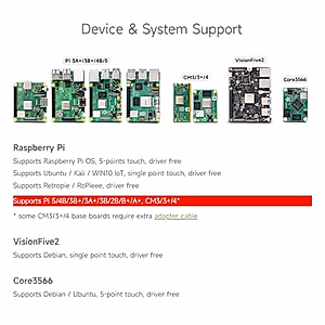 Waveshare 8inch Capacitive Touch Display Compatible with Raspberry Pi 5/4B/3B+/3A+/3B/2B/B+/A+/CM3/3+/4 800×480 Resolution DSI Interface