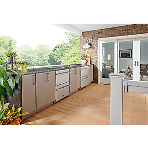 THOR Kitchen Indoor/Outdoor 24-Inch Freezer Drawer in Stainless Steel - Model TRZ24U