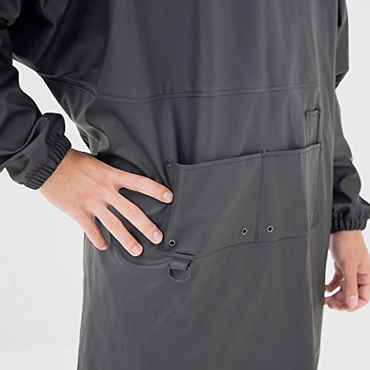 Yardbird Butchering Apron, Durable Waterproof Material, Full Length Sleeves, Elastic Cuffs, Two Adjustable Straps, Easy to Clean, One Size Fits Most, 373120010410,Black