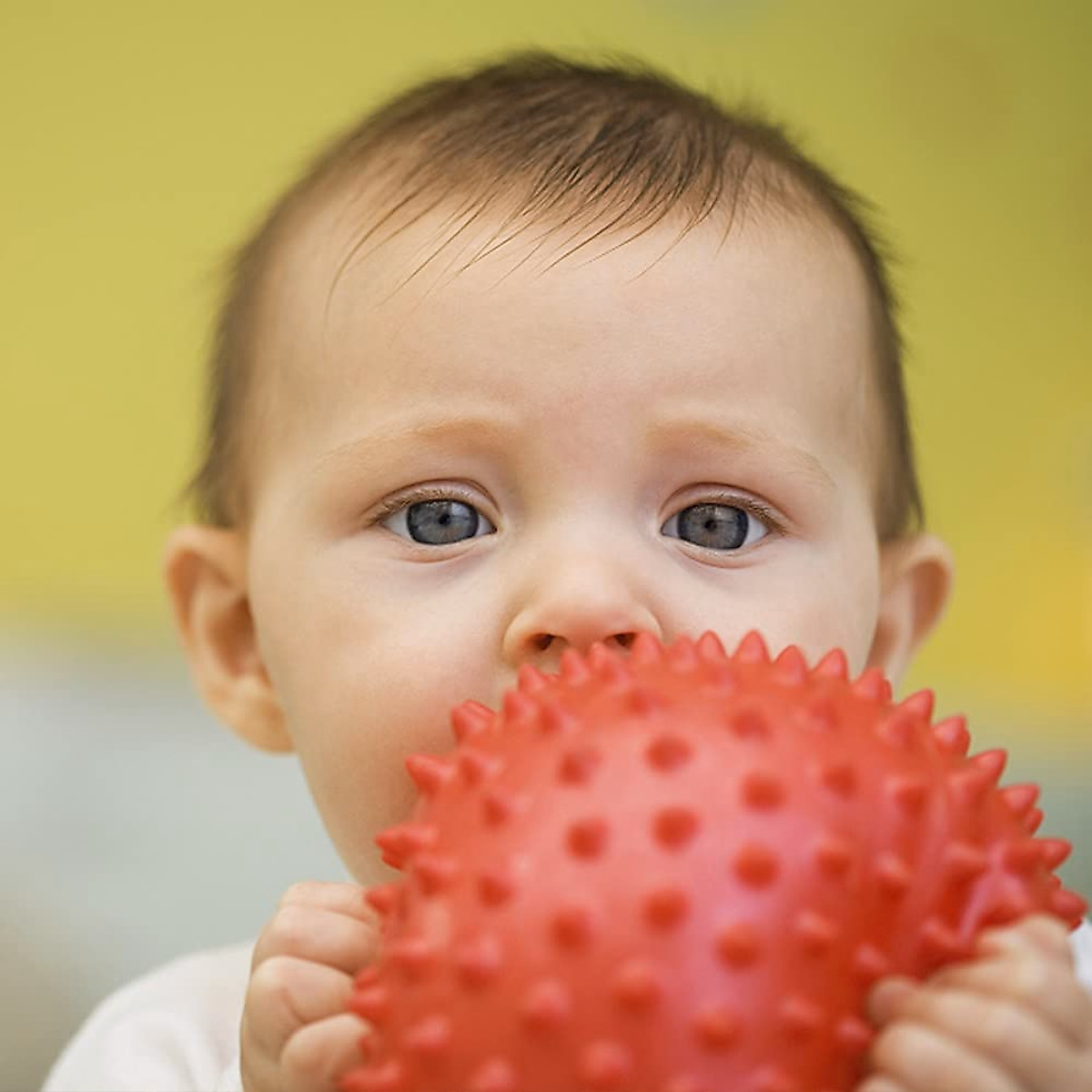 8.6 Inch 5 Pack Sensory Balls for Toddlers 1-3 with Pump Inflatable Knobby Bouncy Massage Balls for Babies Sports Playground Soft Tactile Indoor Outdoor Toss Roll Entertained Balls(sensory ball)