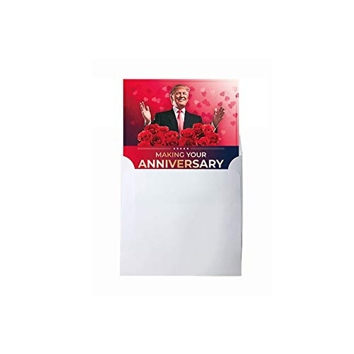 Talking Trump Anniversary Card - Presidential Anthem Plus Real Voice Anniversary Message From Trump - A Special Greeting from The President of The United States - Includes Envelope