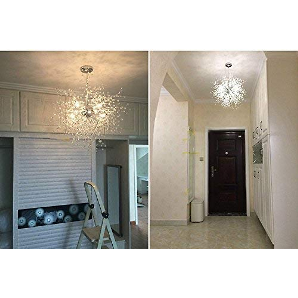 GDNS Dandelion Chandelier Firework Chandeliers LED Light Crystal Pendant Lighting Ceiling Light Fixtures Chandeliers Lighting,Dia 23.5 inch