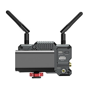 Hollyland Mars 400S PRO SDI/HDMI Wireless Video Transmission System with Koah Triple Shoe Bracket, and Koah 2-Pack Sony NP-F570 Rechargeable 3350mAh Battery and Dual USB-C LCD Charger Bundle (4 Items)