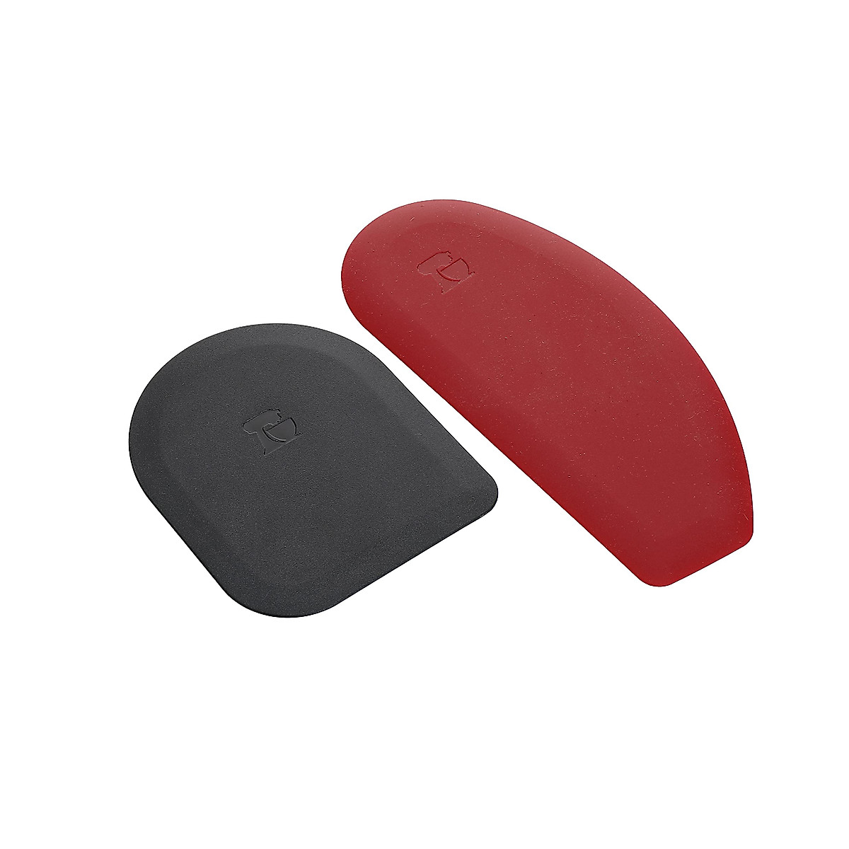 KitchenAid Universal Dough Scraper Set for Bowls, Pots and Pans, Non-Stick and Easy Wash, Empire Red - Grey