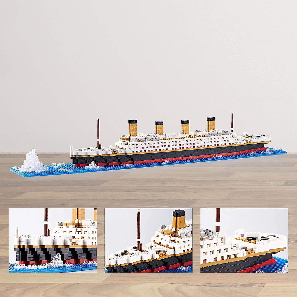 DAFDAG Titanic Large Size Mini Building Blocks Building Kit for DIY Mini Building Blocks and Toy Gifts for Adults or 14+ Kids （1872 Pieces）