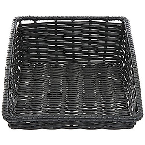 HUBERT® Black Tapered Produce Basket - 11 1/2"L x 18"D x 1 1/2" to 5"H