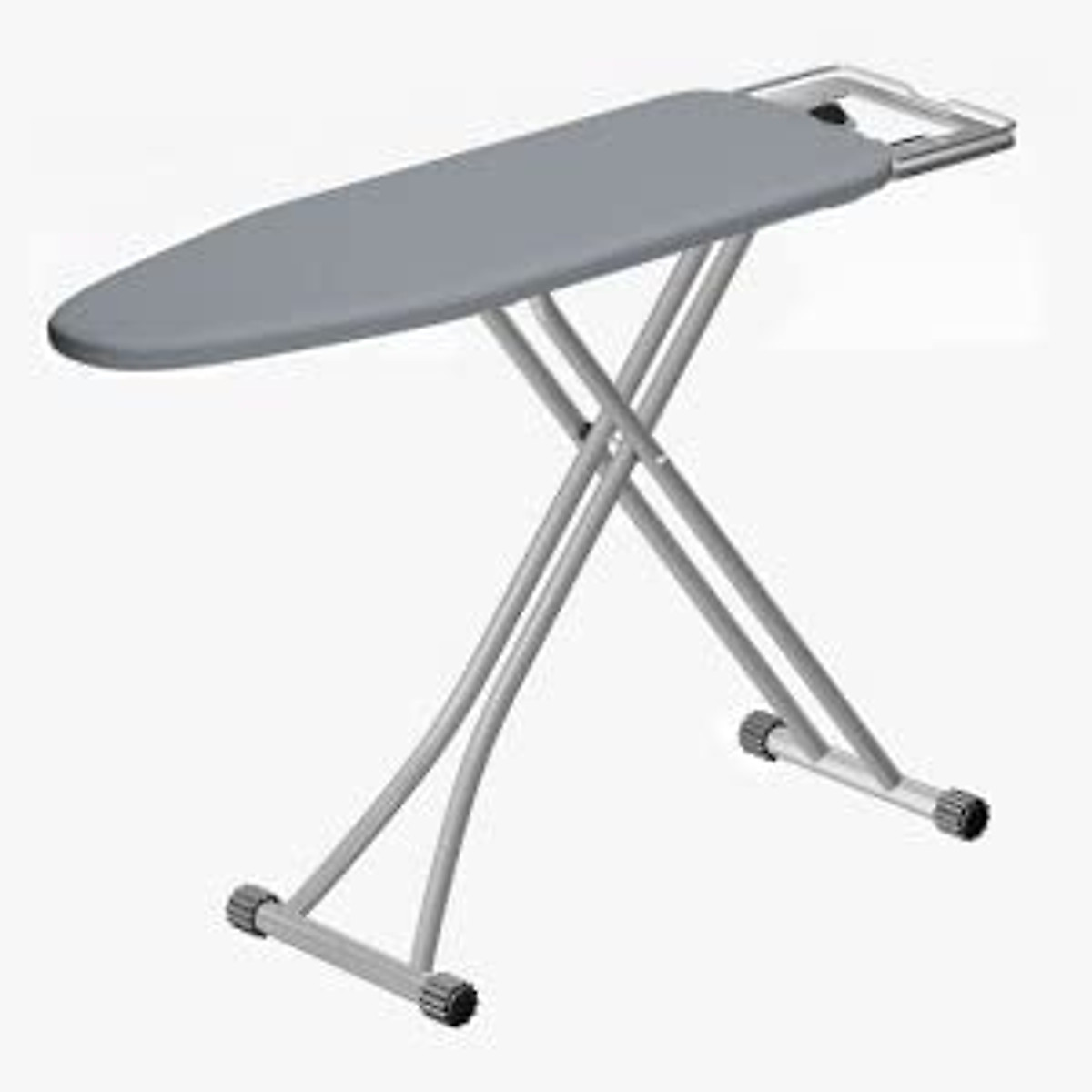 Hotel Ironing Board with All Cotton Cloth Stain-Resistant Anti-Scald Thickening Stable Freely Adjustable Anti-Ironing Cloth T Leg, Black Gray (Large, Black)