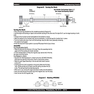 Penn State Industries PKSR4CH 2-in-1 Seam Ripper & Stiletto Kit Woodturning Project (10, Chrome)