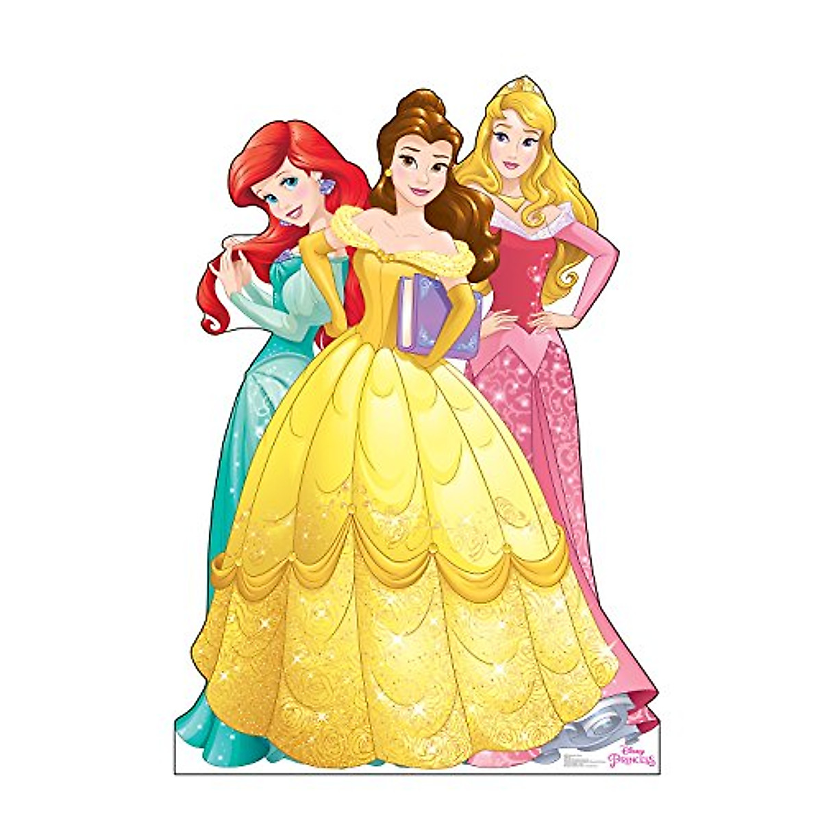 Advanced Graphics Ariel, Belle & Aurora Life Size Cardboard Cutout Standup - Disney Princess Friendship Adventures