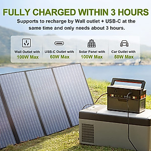 ALLPOWERS S700 Portable Power Station 700W, MPPT Solar Generator 606Wh with AC DC USB Car Ports, 0-80% in 1.5 Hrs, Mobile Backup Battery for Outdoor Camping Home RV Trip Emergency
