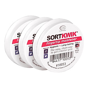 LEE 10053 Sortkwik Fingertip Moisteners, 3/8 oz, Pink (Pack of 3)
