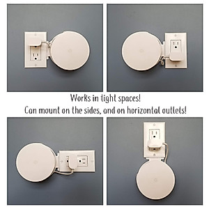 Dot Genie Google WiFi Pro Outlet Holder Mount [Old and New 2020 Version]: The Strongest, Most Versatile Mount Stand Holder for Google WiFi. Great for Home and Businesses! Still No Screws! (1-Pack)