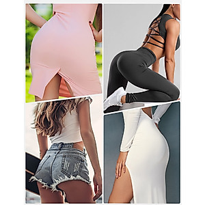 MELERIO Women Seamless Thongs 6 Pack Laser Cut Ribbed No Show Thong Underwear Breathable Low Rise Invisible Panties(6pcs-A,S)