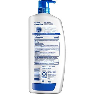 Head & Shoulders Classic Clean 2-in-1 Anti-Dandruff Shampoo + Conditioner, 32.1 oz