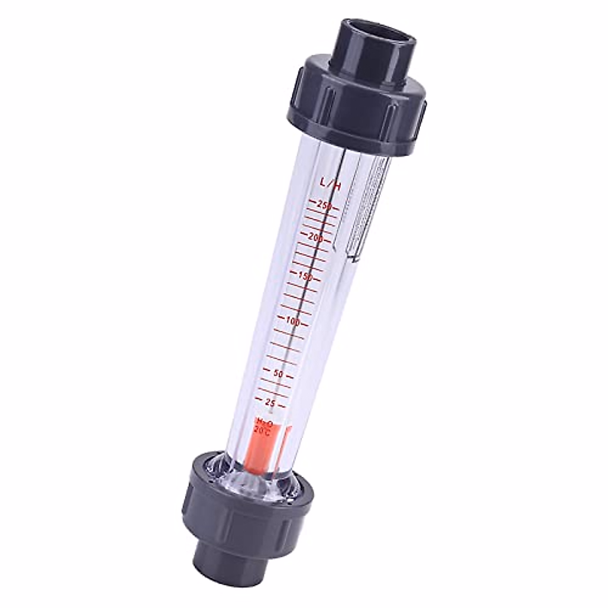 Plastic Rotameter Flowing Meter Tube Type 25-250L / H Instantaneous Water Flowing Meter for Chemical Industry, Stable Performance, Measuring Accuracy 4%