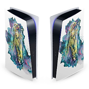 Head Case Designs Officially Licensed Riza Peker Horse Art Mix Matte Vinyl Faceplate Sticker Gaming Skin Case Cover Compatible with Sony Playstation 5 PS5 Digital Edition Console