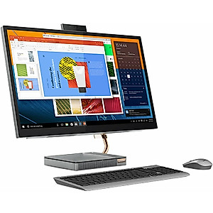 Lenovo IdeaCentre All in One 5i Desktop, 27" IPS QHD (2560 x 1440) Touchscreen Display, Intel Core i5-10400T Processor, 16GB DDR4 RAM, 512GB PCIe SSD, Windows 10 Home, Wireless Keyboard and Mouse