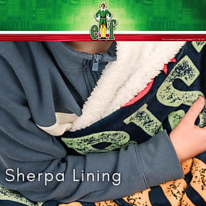 Franco Elf The Movie Holiday Christmas Bedding Soft Plush Sherpa Blanket Throw, 46 in x 60 in, (Officially Licensed Product)