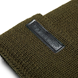 WOLVERINE Unisex Performance Beanie-Durable for Work and Outdoor Adventures (One Size Fits Most), Wool Watch-Dark Olive