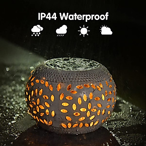 Solar Table Lantern Outdoor Waterproof- Dancing Flickering Flame Solar Powered LED Light,White Metal Desktop Decorative Lamp Auto On/Off Lighting Dusk to Dawn for Desk Patio Garden Pathway Yard