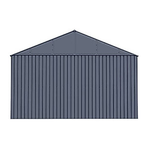 Arrow Shed Elite 12' x 12' Outdoor Lockable Gable Roof Steel Storage Shed Building, Anthracite