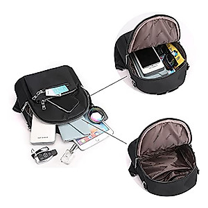 JIANLINST Women's Mini Backpack Purse Fashion Rucksack Daypack Small Shoulder Bag Pink