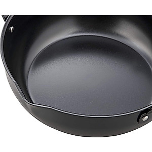 Wahei Freiz TM-9090 Tempura Pot, Imono Koji from Tsubamesanjo, 9.4 inches (24 cm), Iron Lid, Induction Compatible, Made in Japan