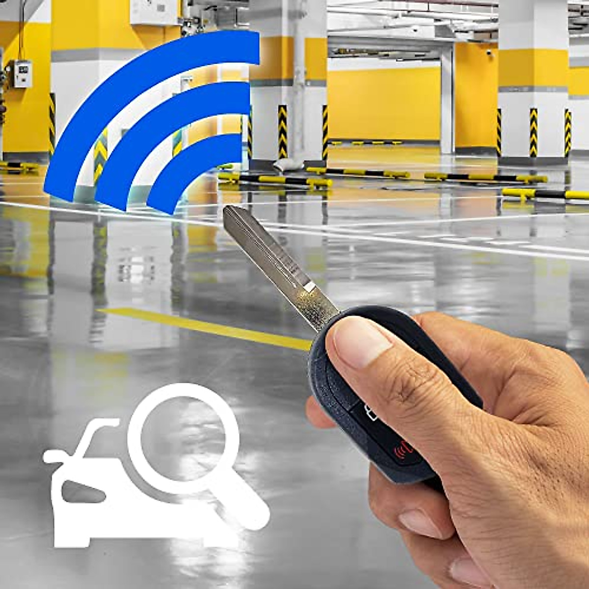 Keyless Factory 3-Button Remote Head Car Key Fob OEM Replacement Uncut Keyless Entry Control for 2001-2018 Ford Edge Explorer Expedition F150 Fusion Ranger Mercury Monterey OUCD6000022 164-R8070