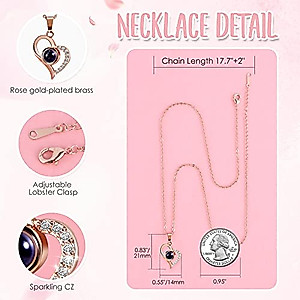 ADDWel Preserved Real Red Roses Gifts for Her, Cute Moss Bear and Meaningful Forever Roses with I Love You Necklace 100 Languages Present for Girlfriend Wife Mom from Husband Boyfriend Daughter Son