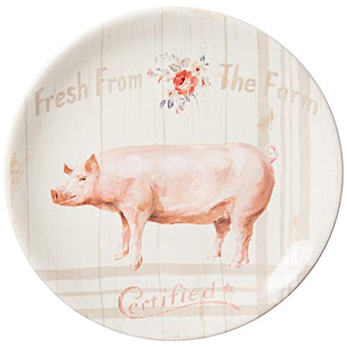 Certified International Farmhouse 16 pc Dinnerware Set, Multicolored, 10.75 Inches, Service for 4