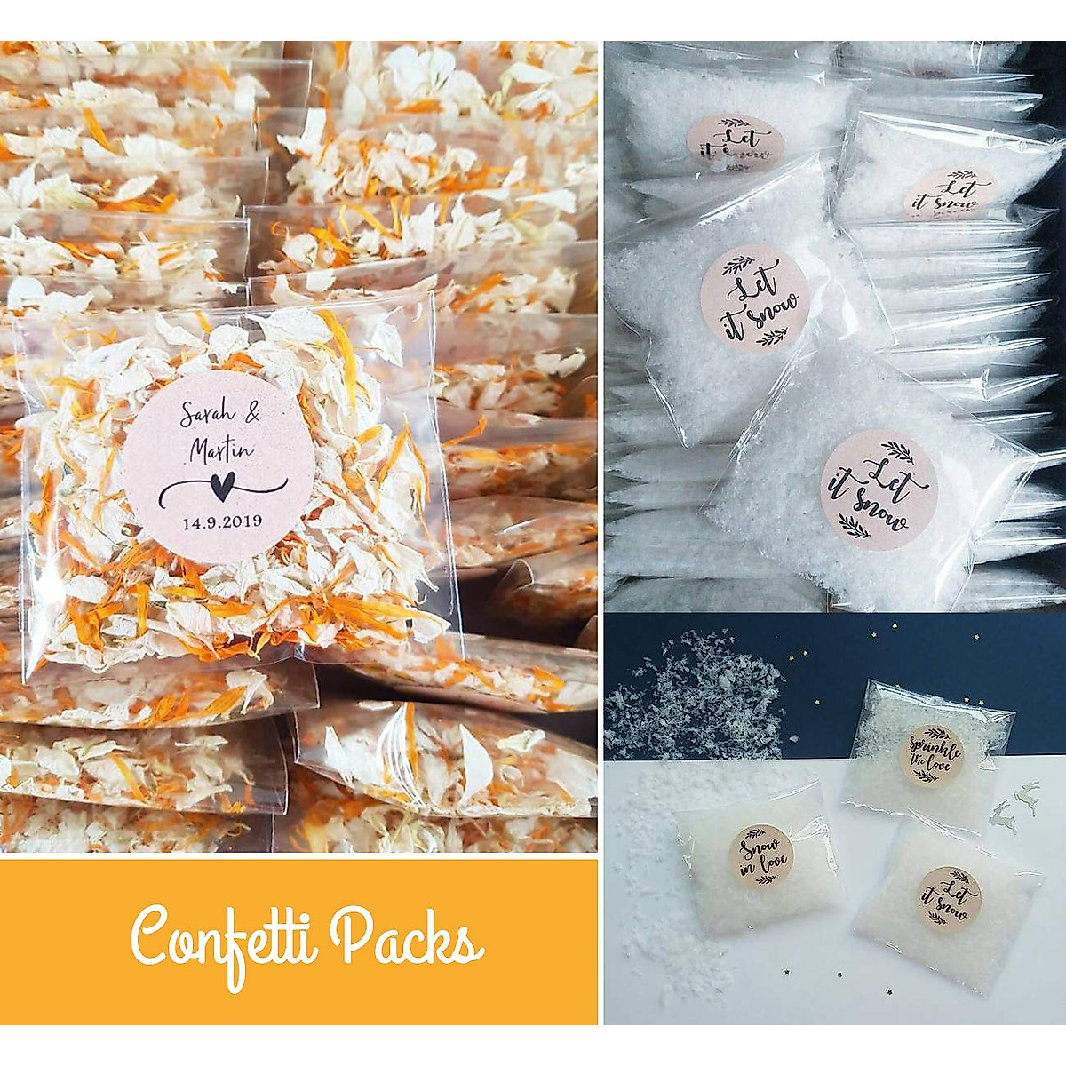 200Pcs Candy Treat Bags 4" x 6" Clear Cellophane Bag& 2.8'' x 4'' Small Treat Bags with Ties, Thickening Plastic Party Favor Bags for Lollipop Bags Cookie Chocolate Wrapping