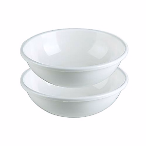 Prep Solutions by Progressive Microwave Bowls - Set of 2, PS-82W, Shatter Proof Microwave Safe Bowls, Cool Touch Featurel, Eco-Friendly
