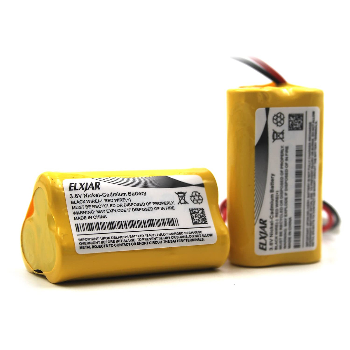 (5-Pack) 3.6V 900mAh Ni-CD AA Exit Sign Emergency Light Battery, Replacement Battery for Exitronix 10010037, Max Power B2-0031 MH468886, Unitech LEDR-1 6200RP, Dantona CUSTOM-318 OSA230, Lowes 253799