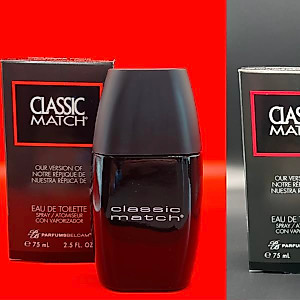 PB ParfumsBelcam Black Classic Match CM Eau De Toilette Spray, our version of a Designer EDT, 75ml.