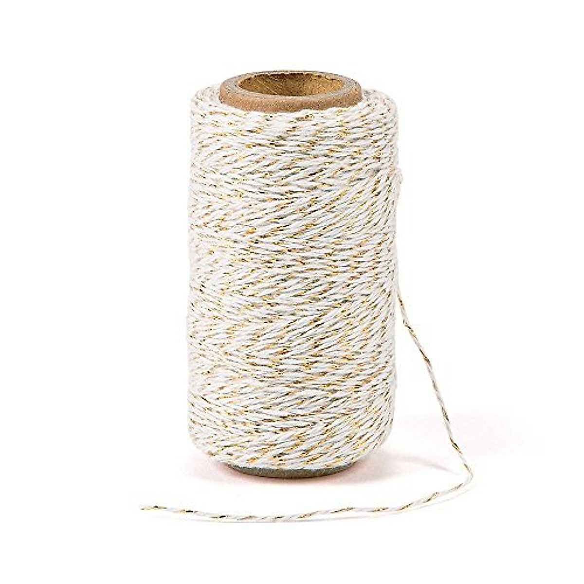 328 Feet Cotton Bakers Twine String,Gold Twine String,Gift Wrapping Holiday Twine Wedding Twine Cotton Cord Rope Gold Metallic