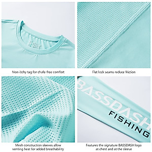 BASSDASH Women’s UPF 50+ UV Sun Protection Long Sleeve Shirts Quick Dry T-Shirt for Fishing Hiking Kayaking